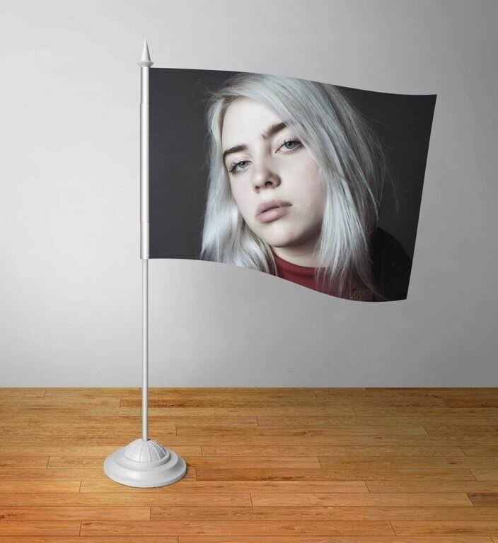 Флажок настольный Билли Айлиш, Billie Eilish №4