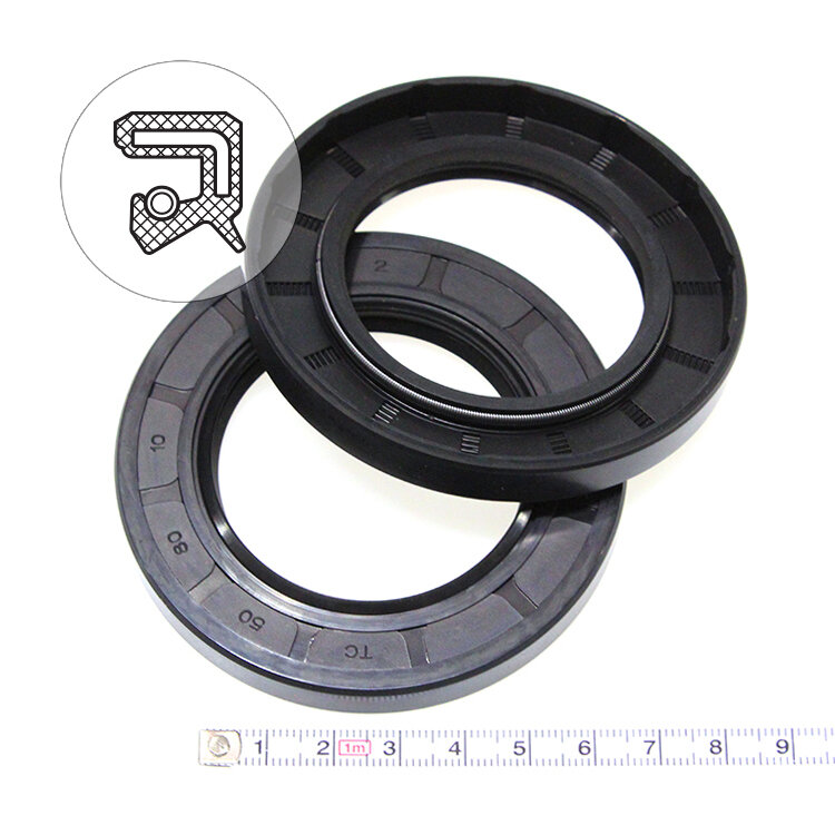 Манжета армированная (Сальник) 50х80х10 (тип 2 / TC) 70NBR