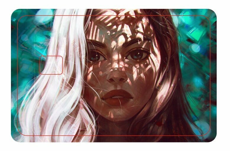 Наклейка на банковскую карту, стикер на карту, мемы, приколы, комиксы, стильная наклейка, девушка, girl