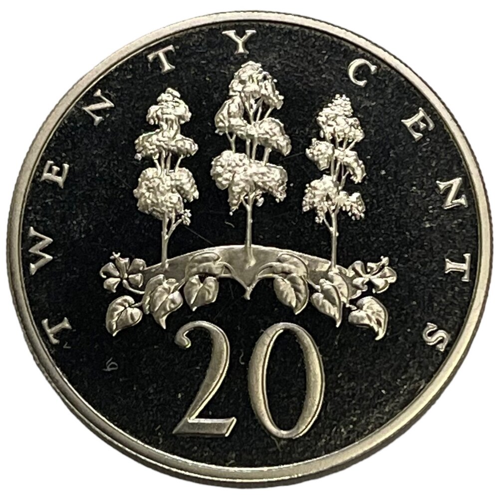 Ямайка 20 центов 1990 г. (Proof)