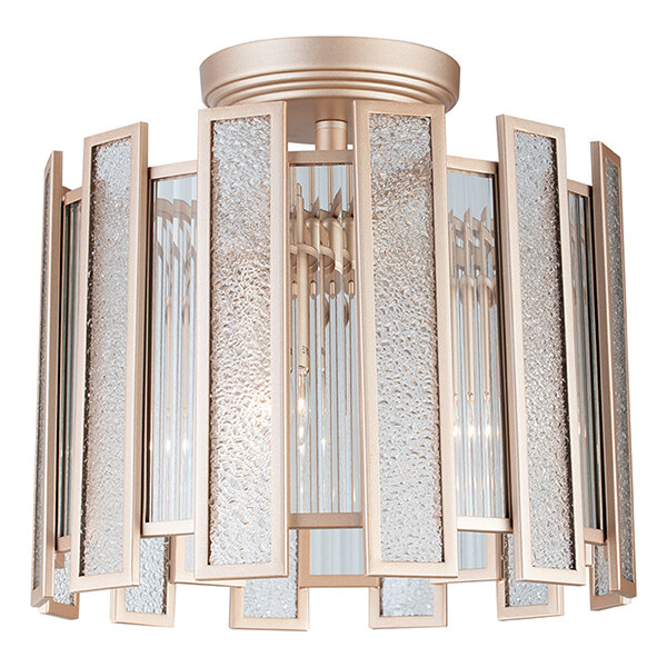 Люстра потолочная Lightstar 712042 Люстра AGAVE 3х40W E27 шампань/прозрачный