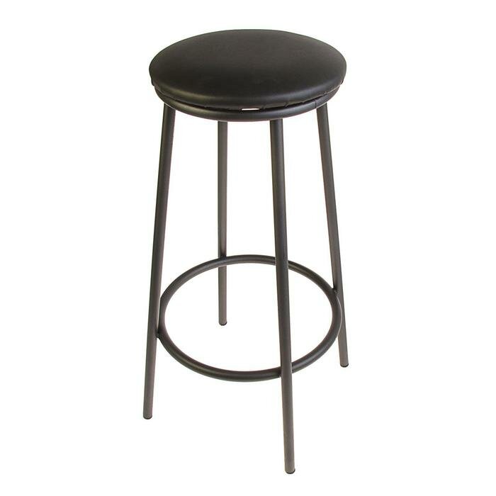 Табурет барный «Клик Мебель. Высокий», искусственная кожа, цвет чёрный