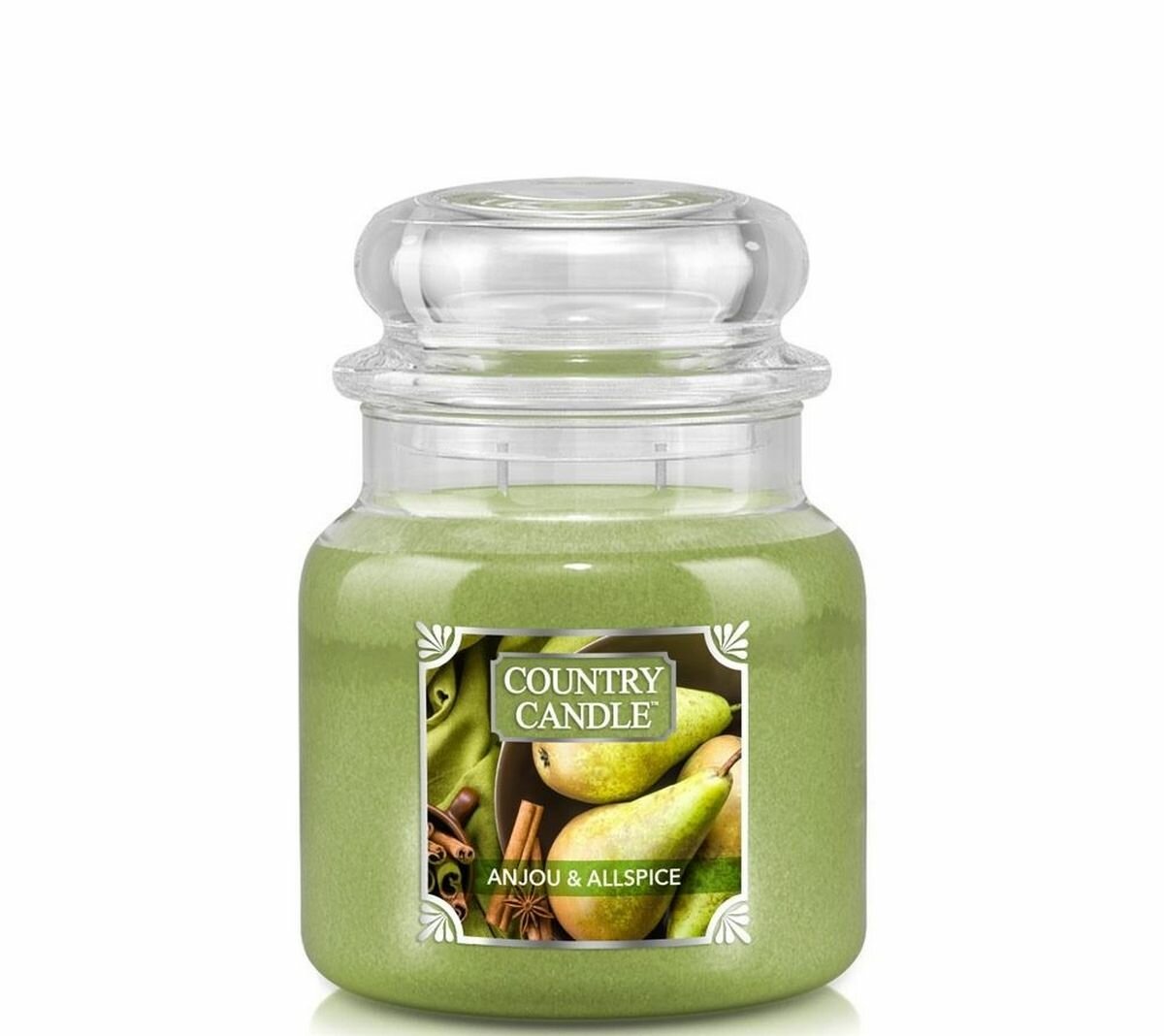 Country Candle/ Свеча средняя Груша анжу и специи / Anjou & Allspice 453гр. 65-90 часов