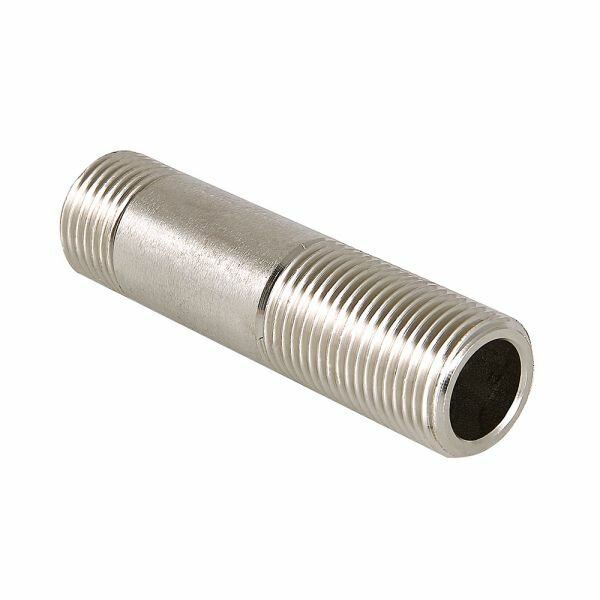 Сгон VALTEC неразъемный 1/2"х200 мм НР, никелированная латунь (VTr.653. N.0420)