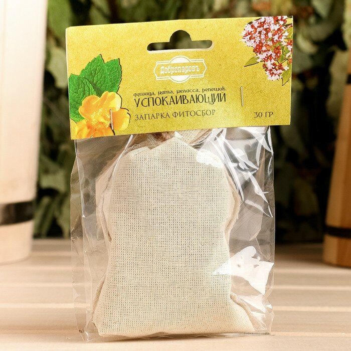Запарка фитосбор «Успокаивающий», душица, мята, мелисса, репешок, 30 г