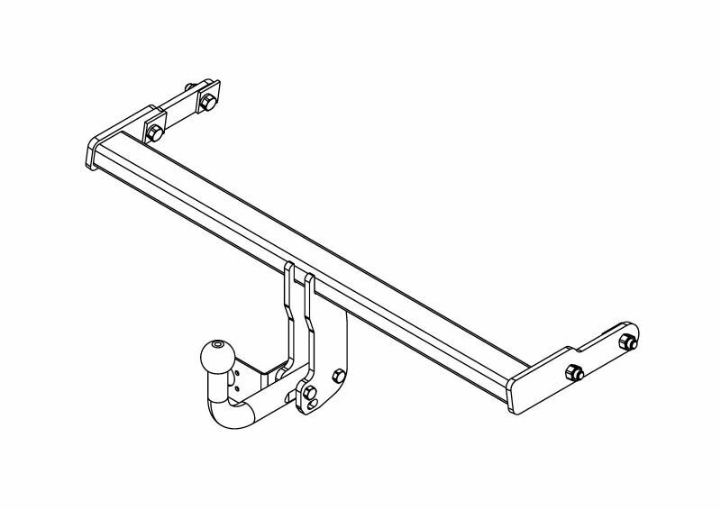 Фаркоп на VOLVO S60 (2010-2018) (без электрики, паспорт/сертификат в комплекте) Автос. VL 05
