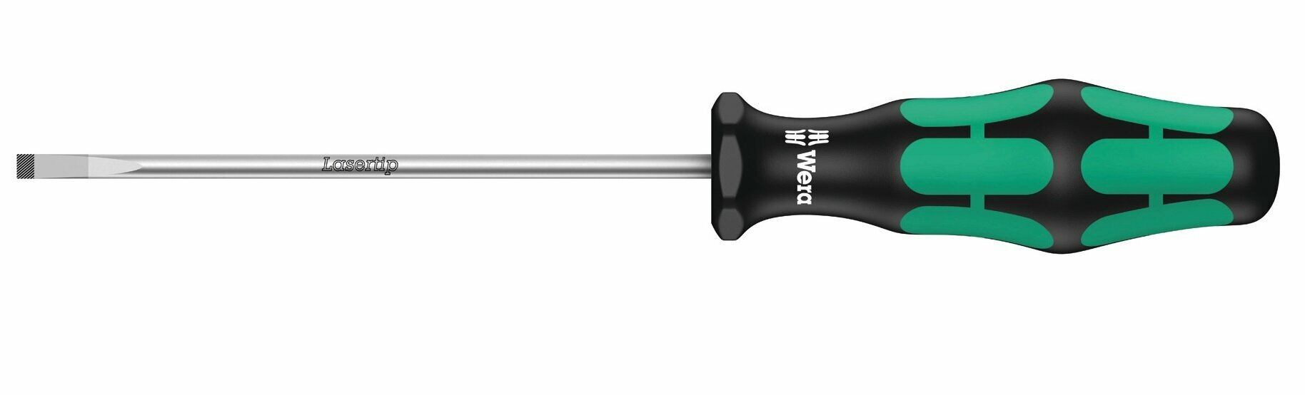 Отвертка "Wera" Kraftform Plus Lasertip SL4,0х0,8х100мм WE-110004