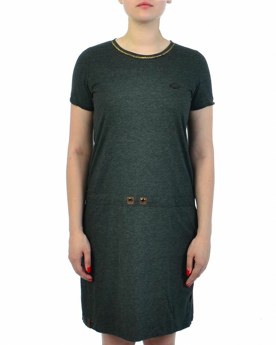 Платье женское короткий рукав Naketano Valla Billa II Anthracite Melange S