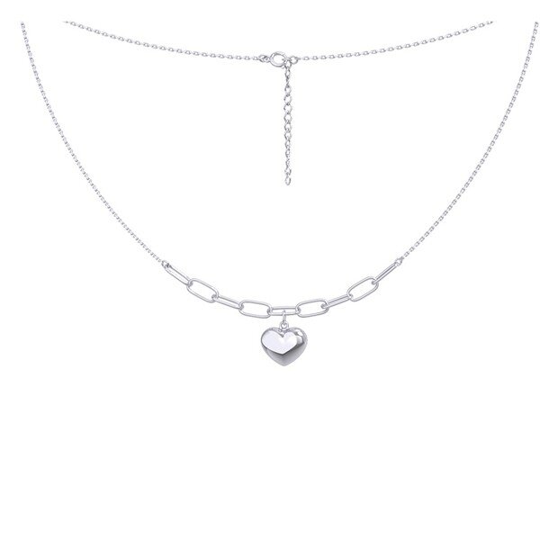 Колье, серебро, 925 проба, родирование