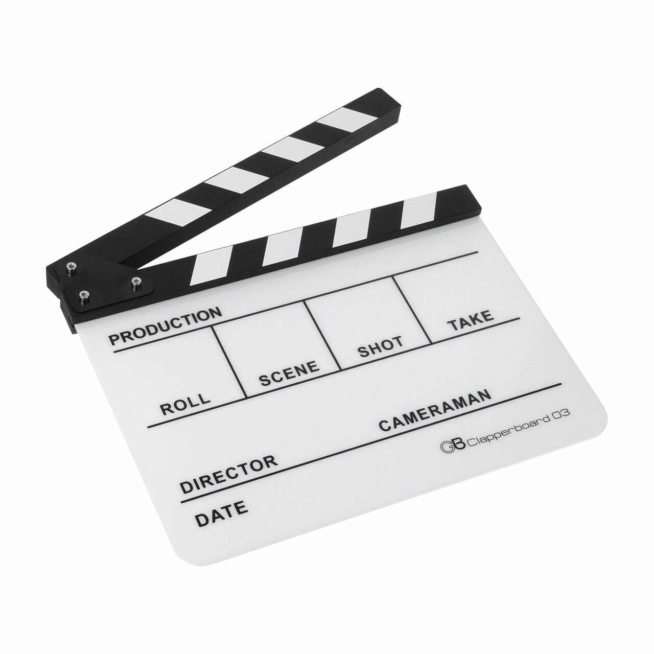 Кинохлопушка GreenBean "Clapperboard 03", белая, 29,7 x 19 см
