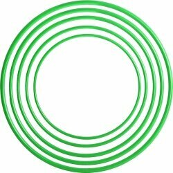 Обруч пластмассовый 80см (зеленый)