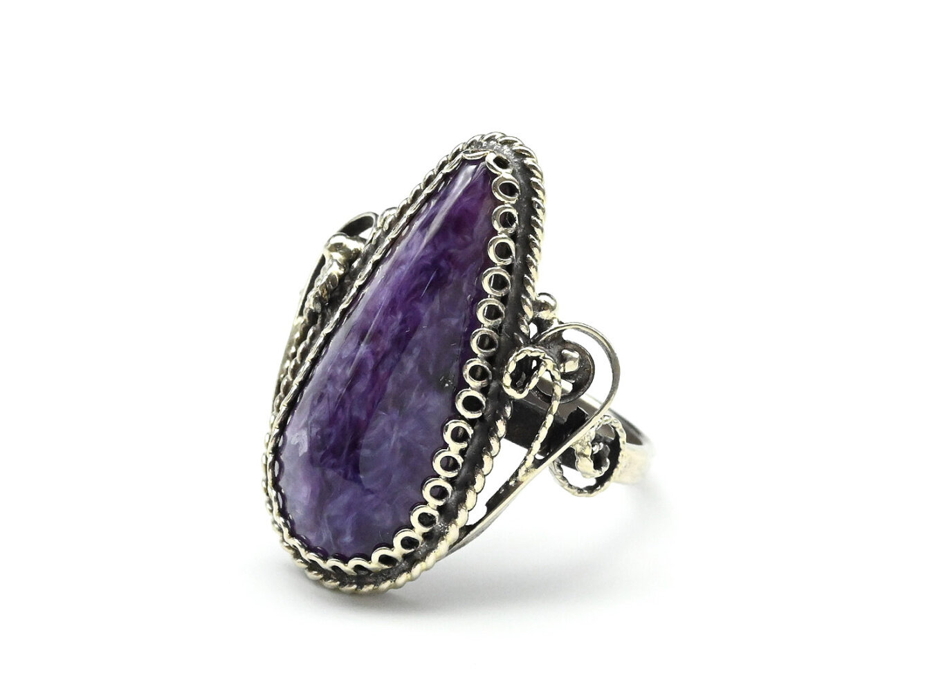 Кольцо, чароит