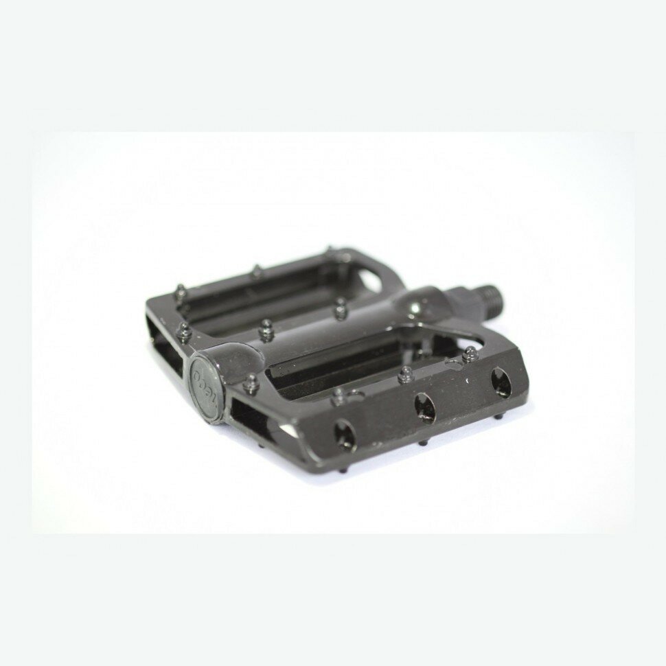 Педали WP908-2 алюминий, широкая платформа, насыпные подшипники, черные