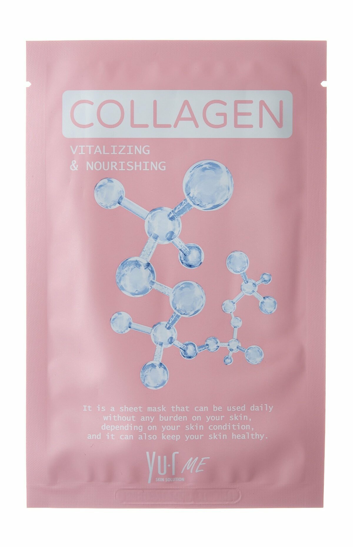 Тканевая маска для упругости кожи лица с коллагеном / YU-R Me Collagen Sheet Mask