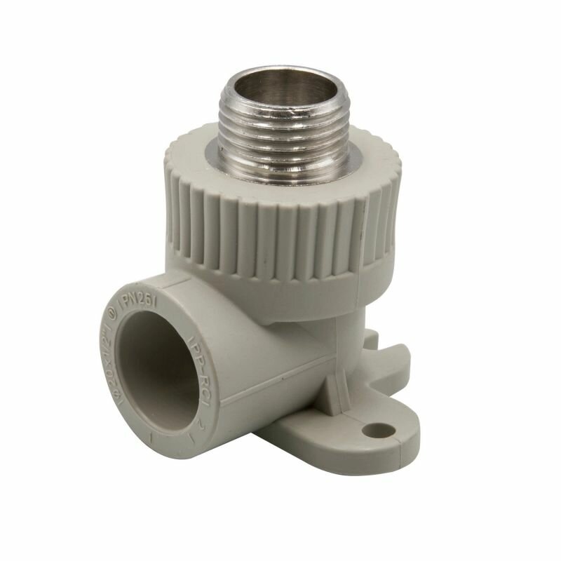 Уголок комб. нар 20х1/2' с креплением EVER® plast серый (Россия)