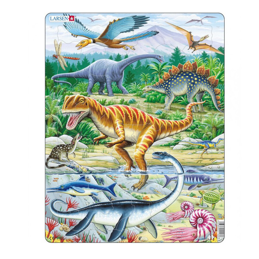 Пазл Larsen «Динозавры» 35 эл. FH16