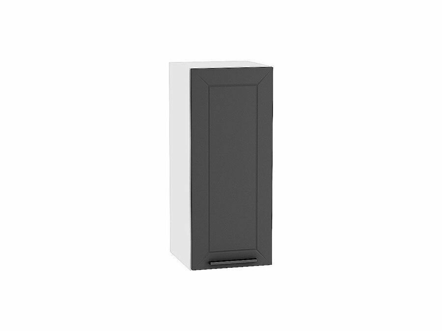 Настенный модуль для кухни Шкаф верхний с 1-ой дверцей Глетчер 920*300*318 Маренго Силк / Белый