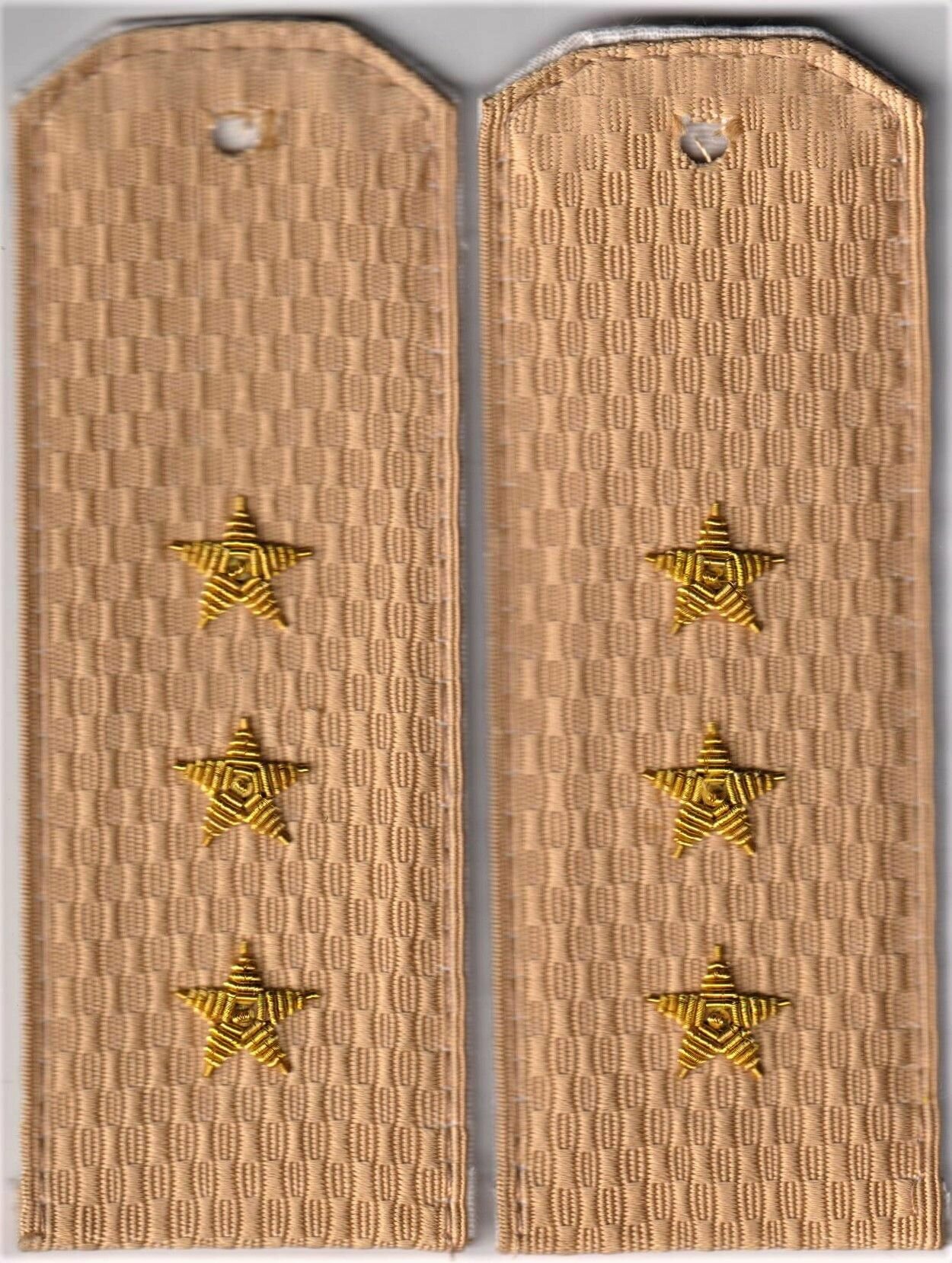 Погоны ВМФ на кремовую рубашку, старший мичман