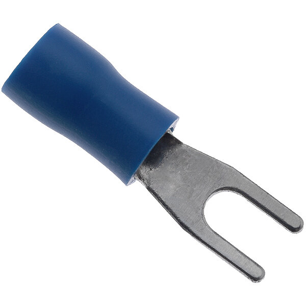 Наконечник НВИ SV2-3.2 медный 2,5-3,5 вилочный 2,5мм2 изолированный синий, ПВХ (500 шт. в наборе)