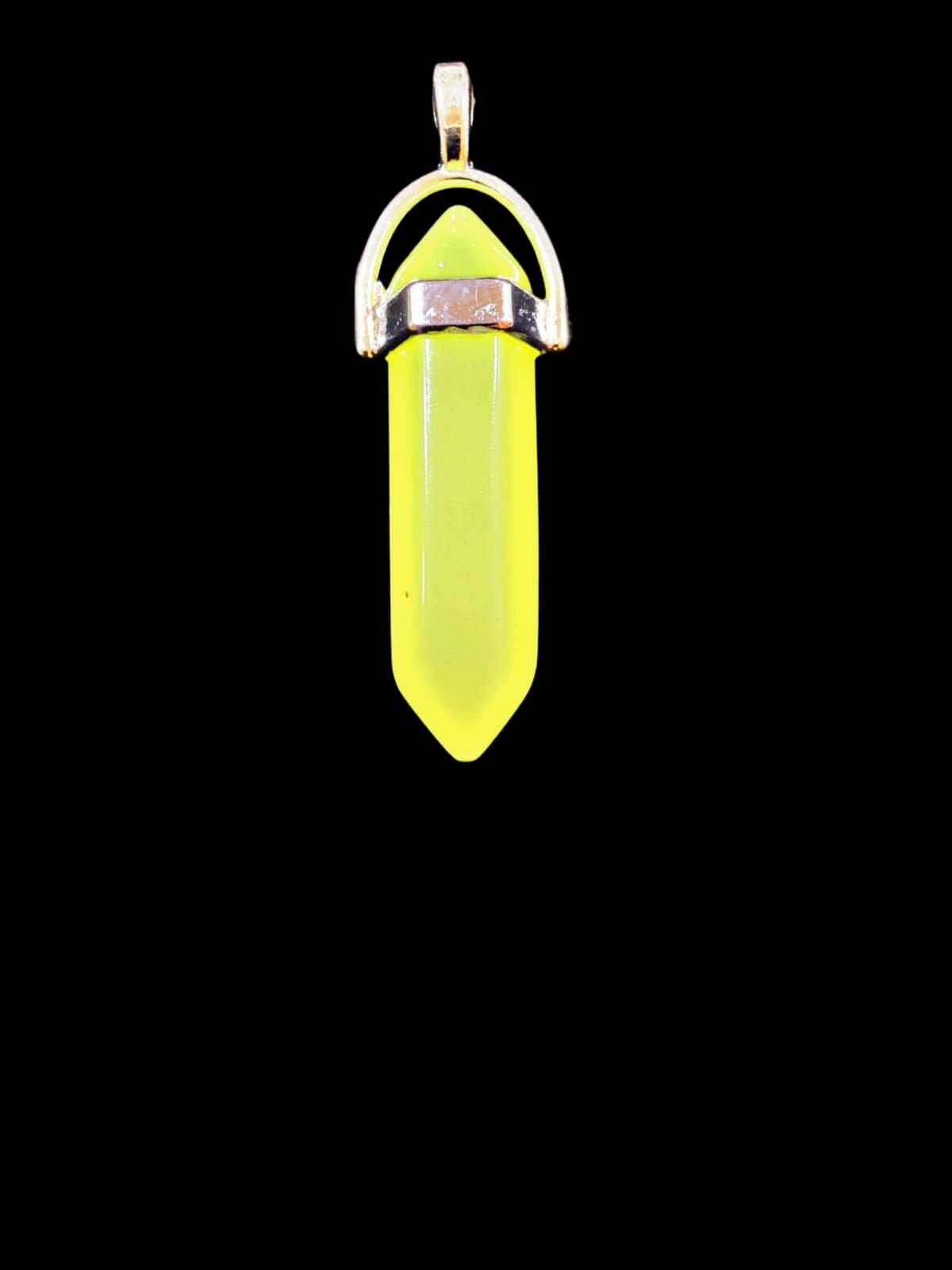 Колье, кристалл, искусственный камень