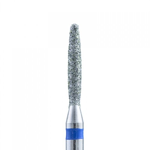 Фреза алмазная Пламя с тупым концом, синяя (средняя зернистость) ВладМиВа 244.524.018 диам. 1.8 мм