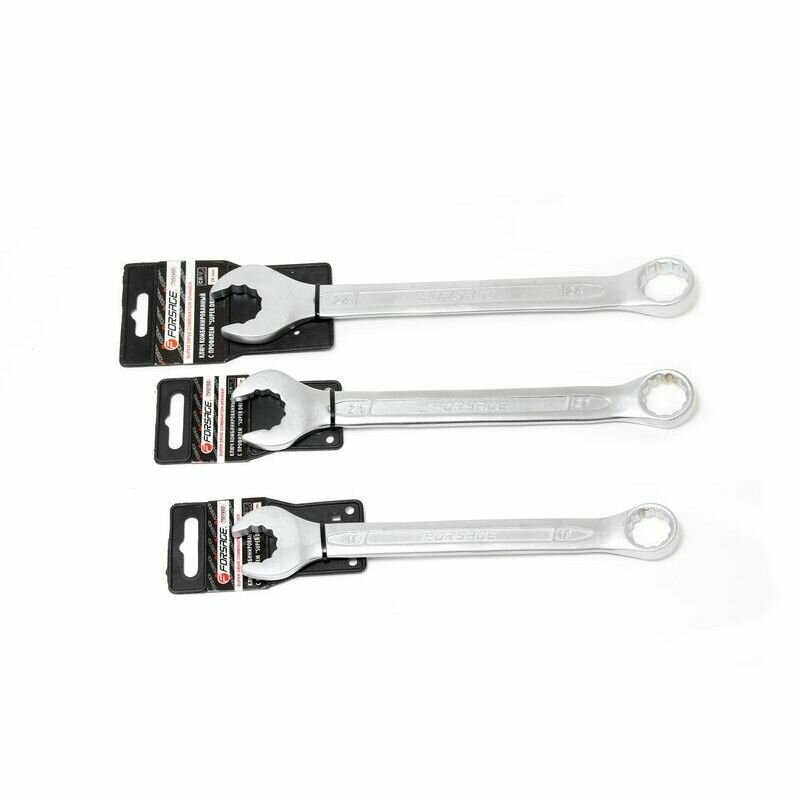 Ключ комбинированный с профилем "Super drive" 23мм, на пластиковом держателе