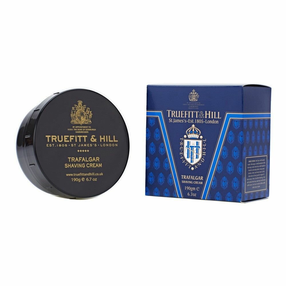 Крем для бритья TRUEFITT&HILL Trafalgar 190 мл с глицерином, древесно-пряный аромат