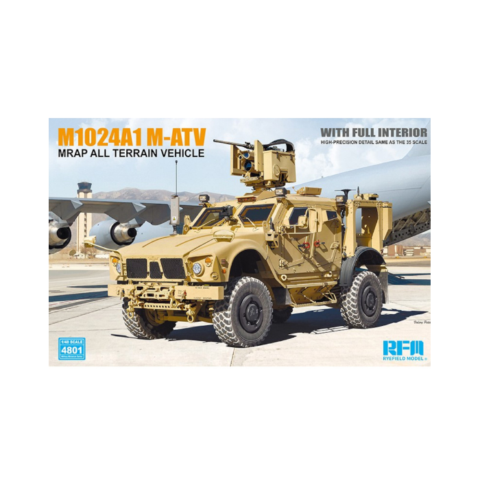 Бронеавтомобиль M1240A1 M-ATV вездеход MRAP с полным интерьером 1:48 RM-4801