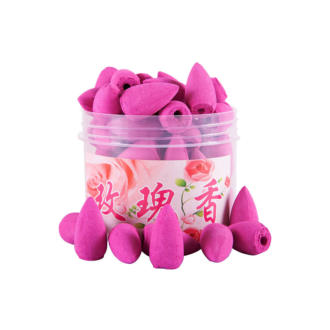 Благовония пуля - стелющийся дым "Роза" 45 шт