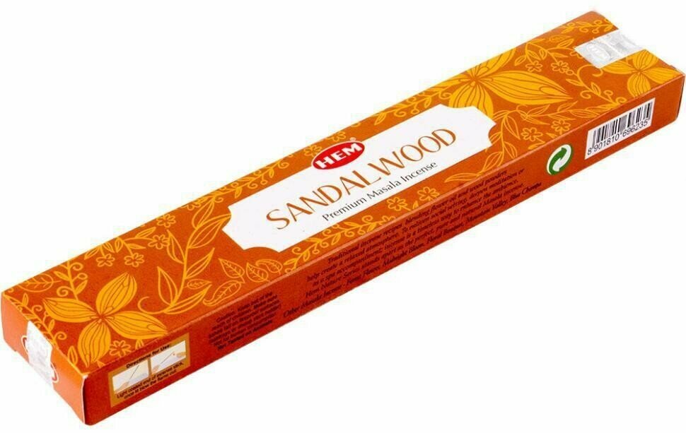 Благовония HEM масала Sandalwood Сандаловое дерево 15г