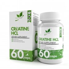 Креатин в капсулах Natural Supp Creatine HCL 60 капсул для увеличения силы и мышечной массы