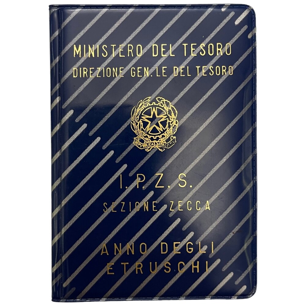 Италия 500 лир 1985 г. (Год этрусской культуры) в оригинальной упаковке с сертификатом