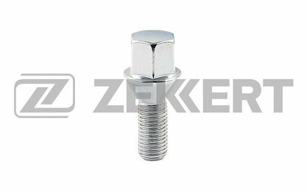 Болт колесный конус M12 x 1,25 длина резьбы 28 ключ 17 Цинк. Комплект - 5 шт.