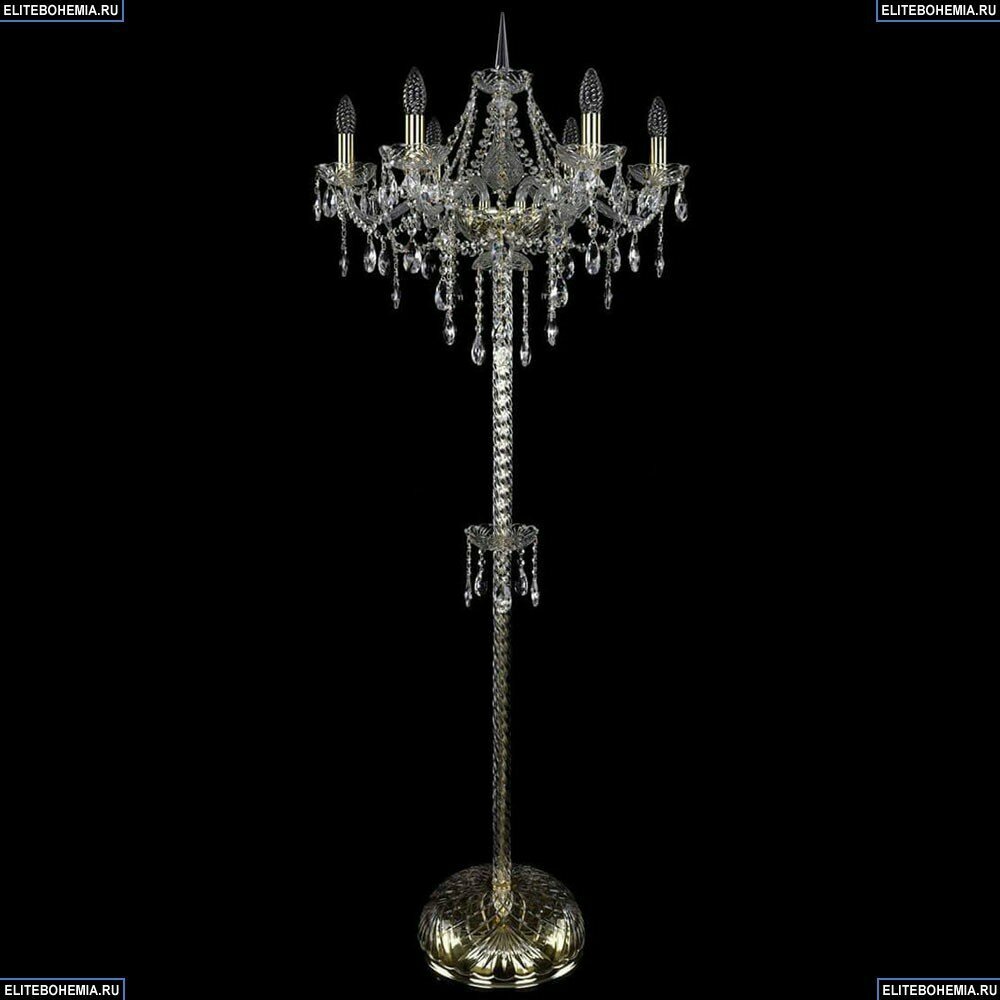 1415T2/6/200-160/G Хрустальный торшер Bohemia Ivele Crystal