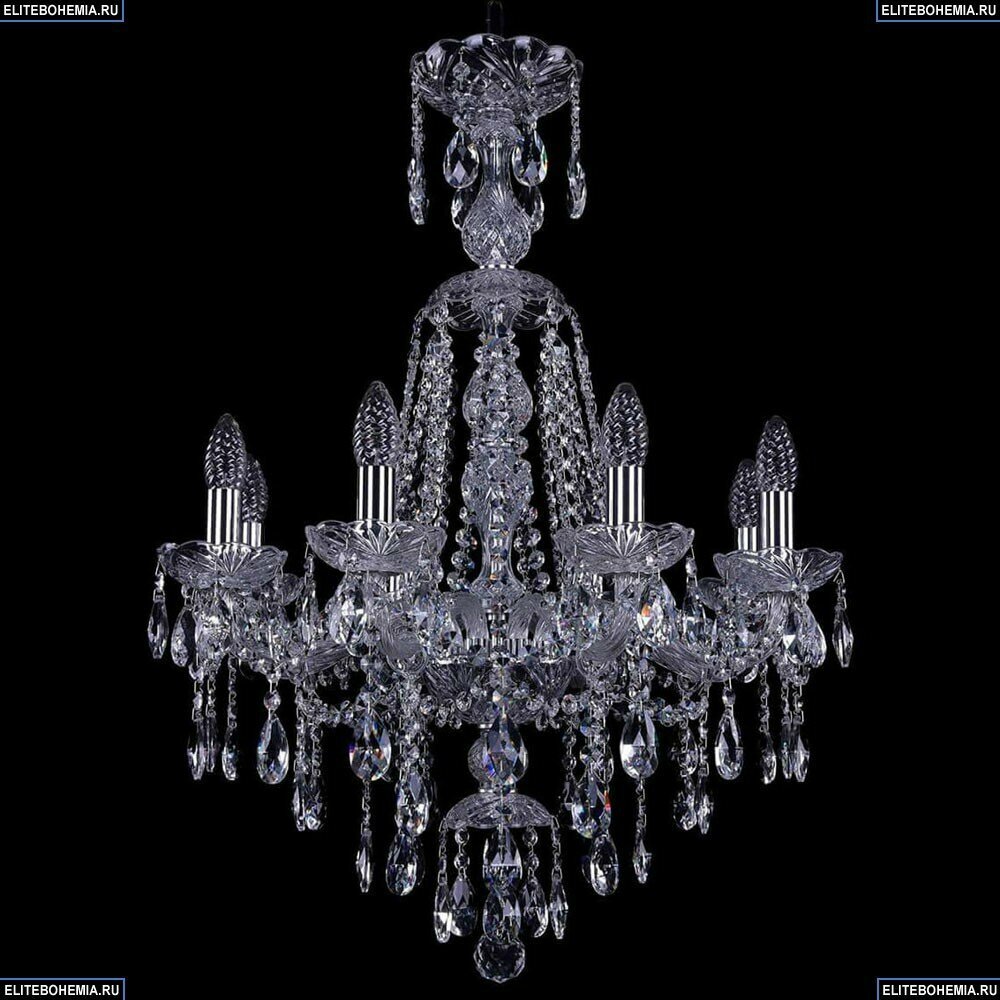 1415/8/200/XL-76/Ni Хрустальная подвесная люстра Bohemia Ivele Crystal