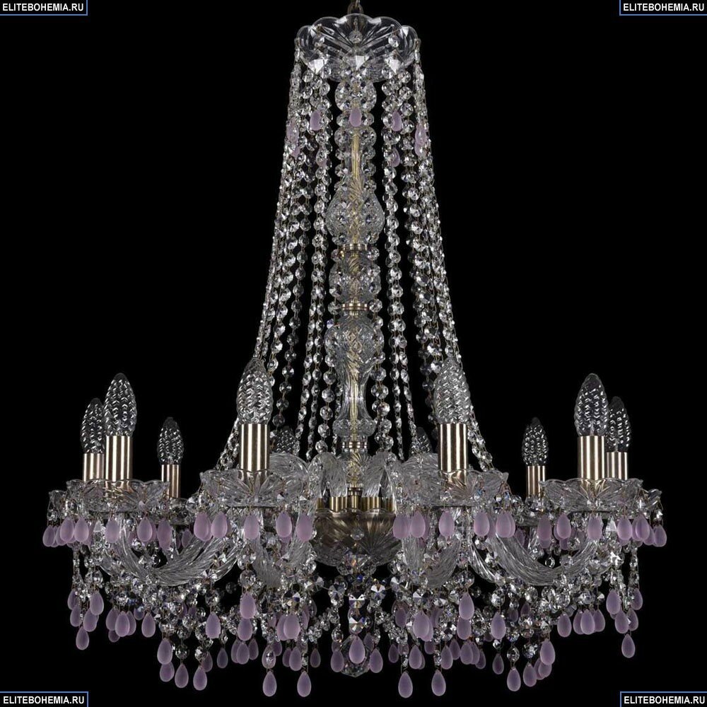 1410/10/240/h-74/Pa/V7010 Хрустальная подвесная люстра Bohemia Ivele Crystal