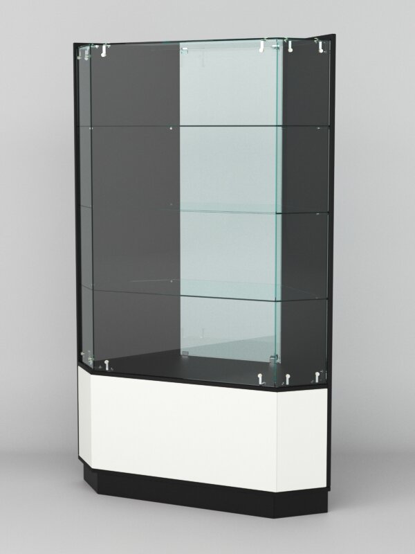 Витрина для сувениров "матрешка" №3, Черный-Белый. Производитель товара - компания Westcom.