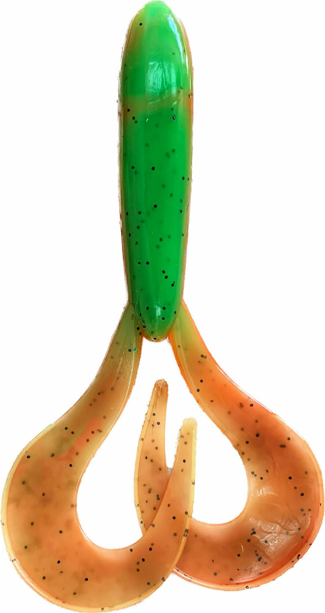 Мягкая крупная силиконовая приманка Pike Frog Ширасу, цвет Арбуз/Arbuz, вес 50 гр, уп. 1 шт.