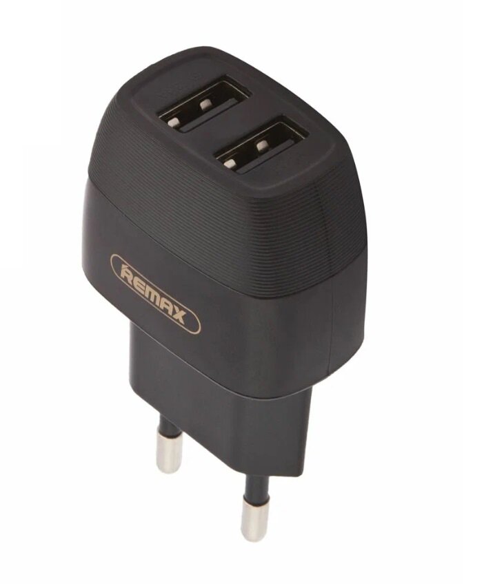 Сетевое зарядное устройство с 2-USB выходами Remax Flinc Series RP-U29 ток зарядки 2.1А, черный
