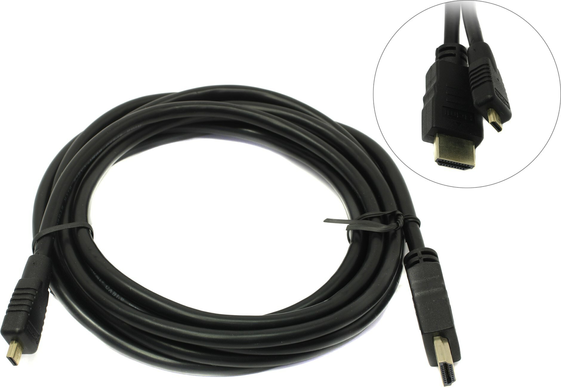 Кабель «B&P» HDMI to microHDMI V1.4+3D 3м для соединения устройств