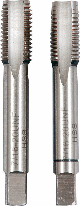 93404 Метчики ручные UNF Nr. 4-48, HSS, DIN 2181, 2B, комплект из 2 штук, шт