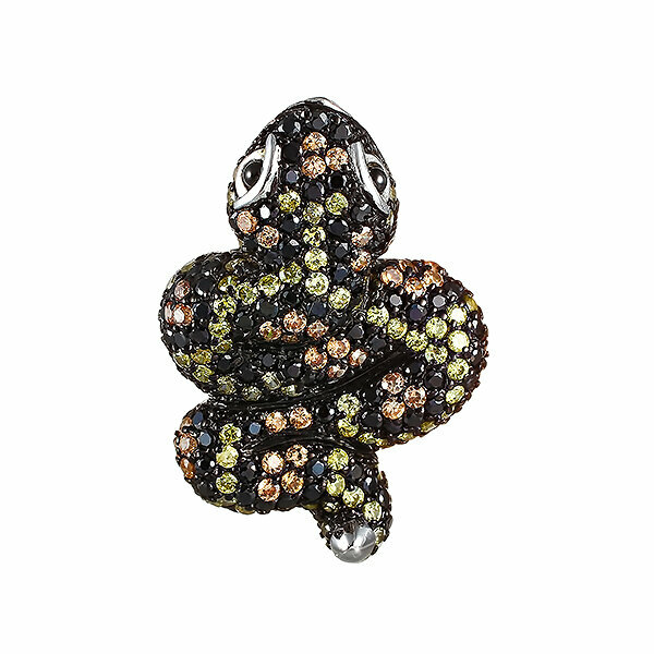 Подвеска, серебро, 925 проба, фианит