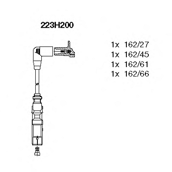 BREMI 223H200 (06A905409A / 06A905409E / 06A905409F) к-кт проводов вв VW Bora (Бора) 98-05 Caddy (Кадди) III 04- Golf (Гольф)