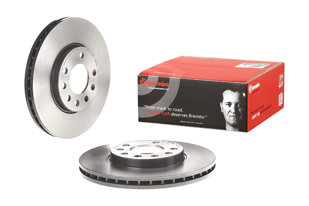 BREMBO 09.7629.11 (09762911 / 562070J / 569060) диск тормозной передн. с уф покрытием Chevrolet (Шевроле) (Комплект 2 штуки)