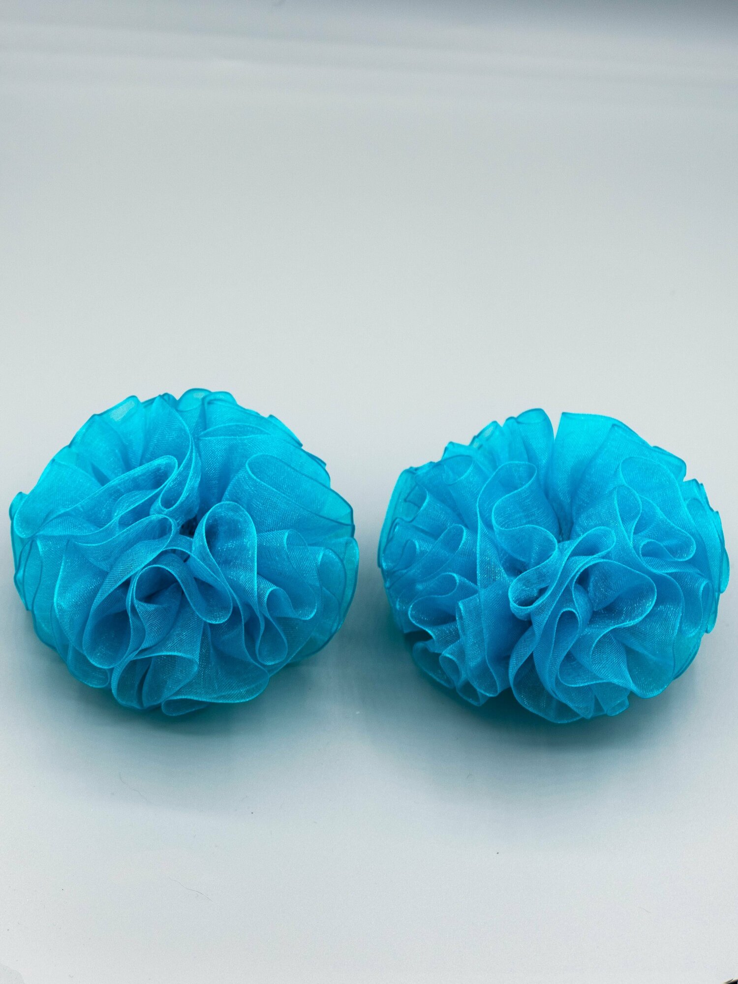 Синий бант на резинке 2 шт