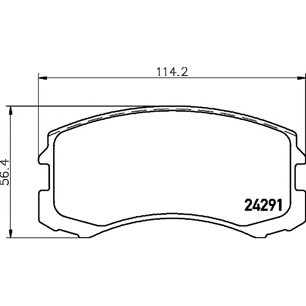 MINTEX mdb2260 (MN116764 / MR569225 / MZ690185) колодки тормозные дисковые передн. cedia stufenheck (cs_a ct0) Lancer (Лансер)