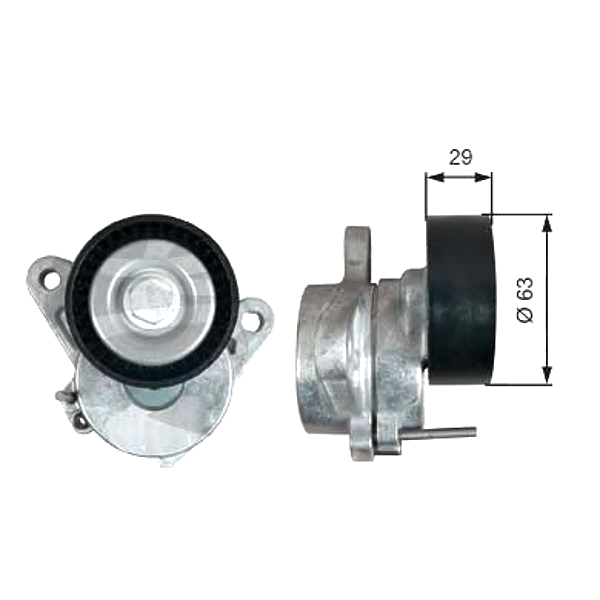 GATES T39292 (04L903315A / 04L903315B / 04L903315F) ролик натяжной ремня грм\ VW gtafter / Passat (Пассат) / Golf (Гольф)