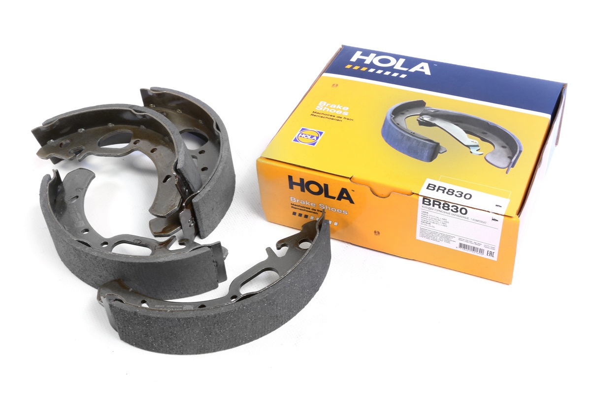 HOLA br830 тормозные колодки барабанные (задние) Lada (Лада) kalina (1117-19) c abs kalina II (2192-94) c abs pr