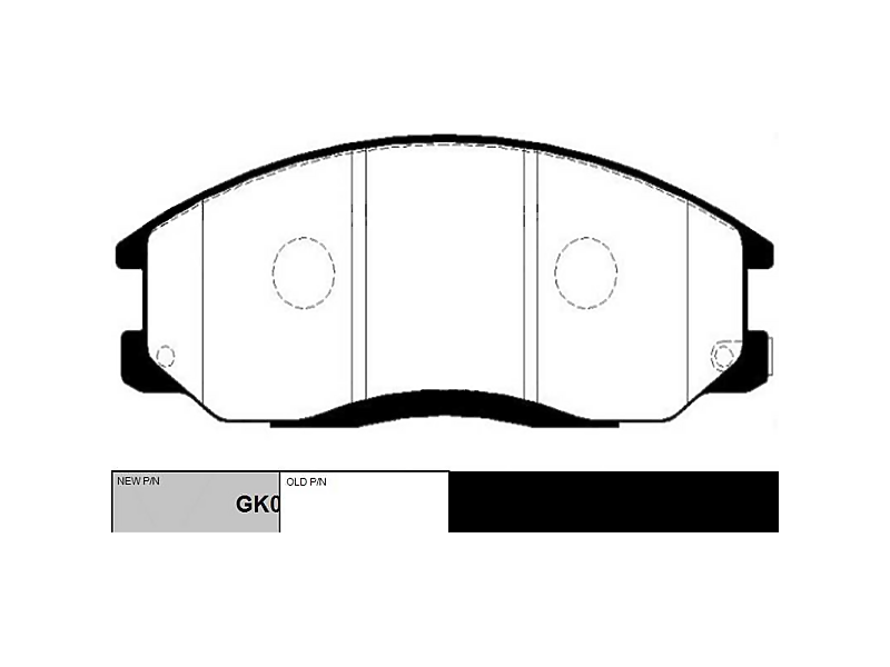 CTR GK0478 колодки дисковые передние\ h1 / Starex (Старекс) 2.5tci / 2.5crdi 03-07