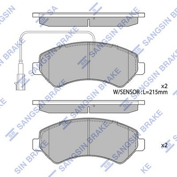 HI-Q SP1716 sp1716 колодки дисковые передние\ Citroen (Ситроен) Jumper (Джампер) 2.2hdi / 3.0hdi, Fiat (Фиат)